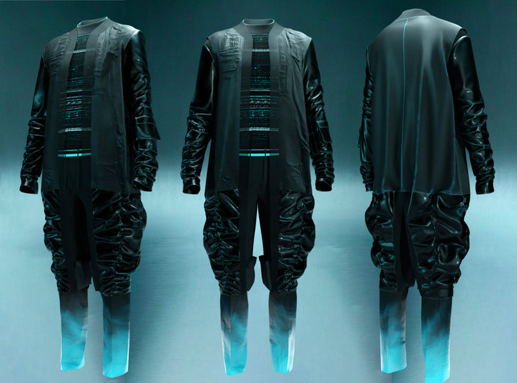 [Creating 3DCG from AI-generated images] Modeling clothes designed by ...